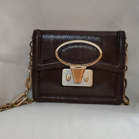 Ann Taylor | Bags | New Ann Taylor Brown Croco Leather Handbag 599 ...